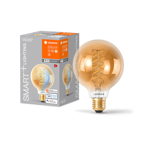 Ledvance Smart lamp E27 | Globe G95 | Goud | 2200-5000K | WiFi | 8W Ledvance 123led.nl